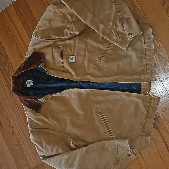 Carhartt | Jackets & Coats | Vintage Carhartt J0 Brown Detroit Jacket Usa Made Blanket Lined ...